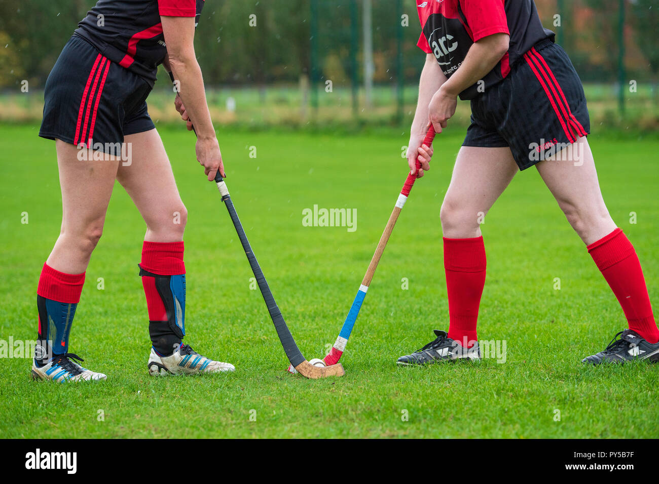 Scotland on Sunday Insight- Shinty, Aberdour Shinty Club Stock Photo ...
