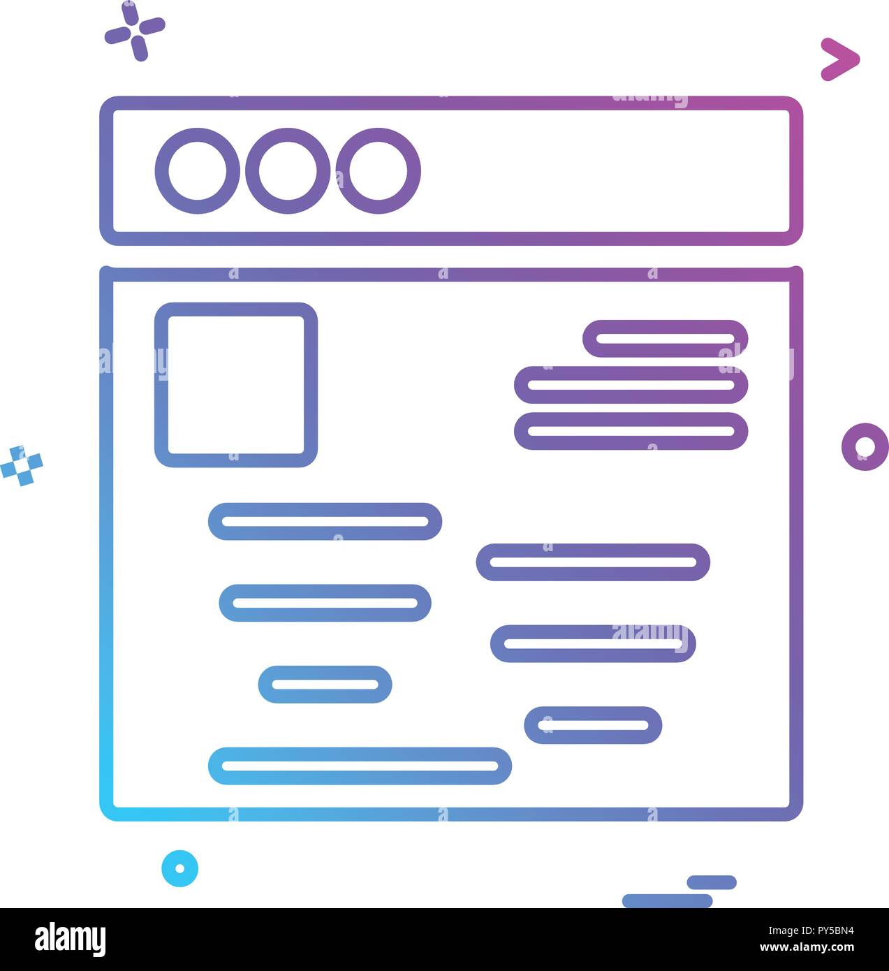 Web layouts icon design vector Stock Vector Image & Art - Alamy