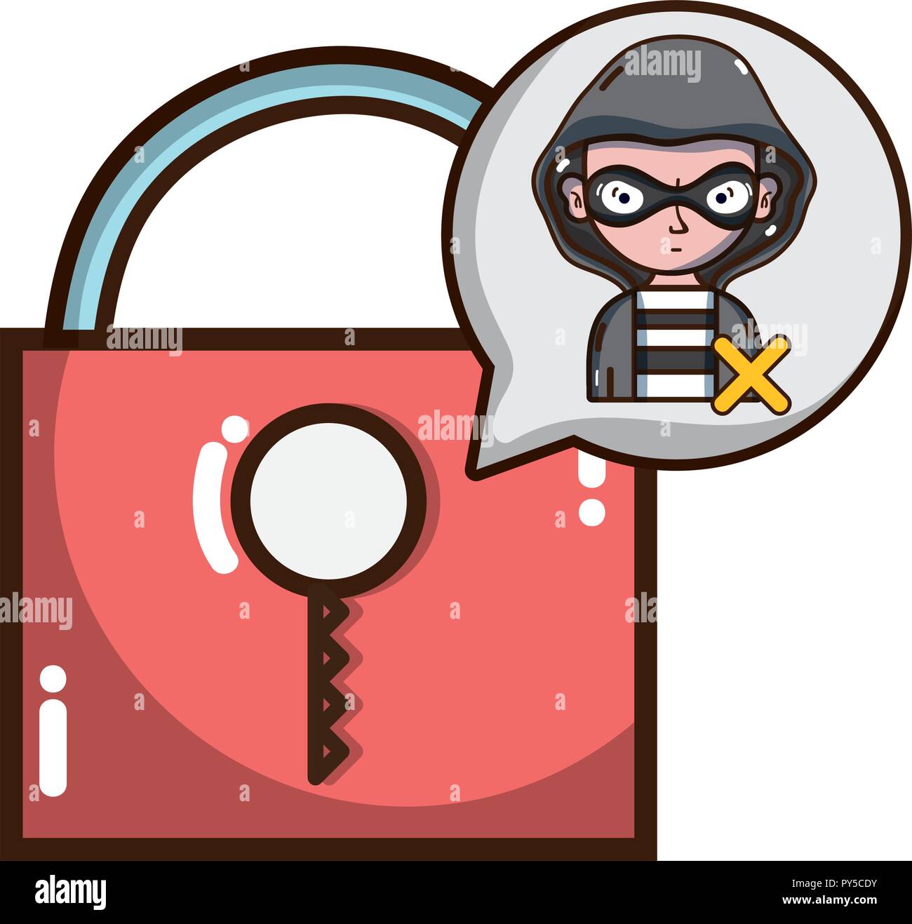 cybersecurity threat cartoon Stock Vector Image & Art - Alamy