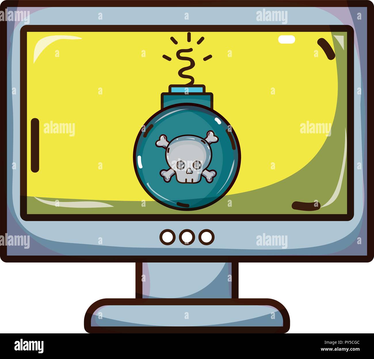 cybersecurity threat cartoon Stock Vector Image & Art - Alamy