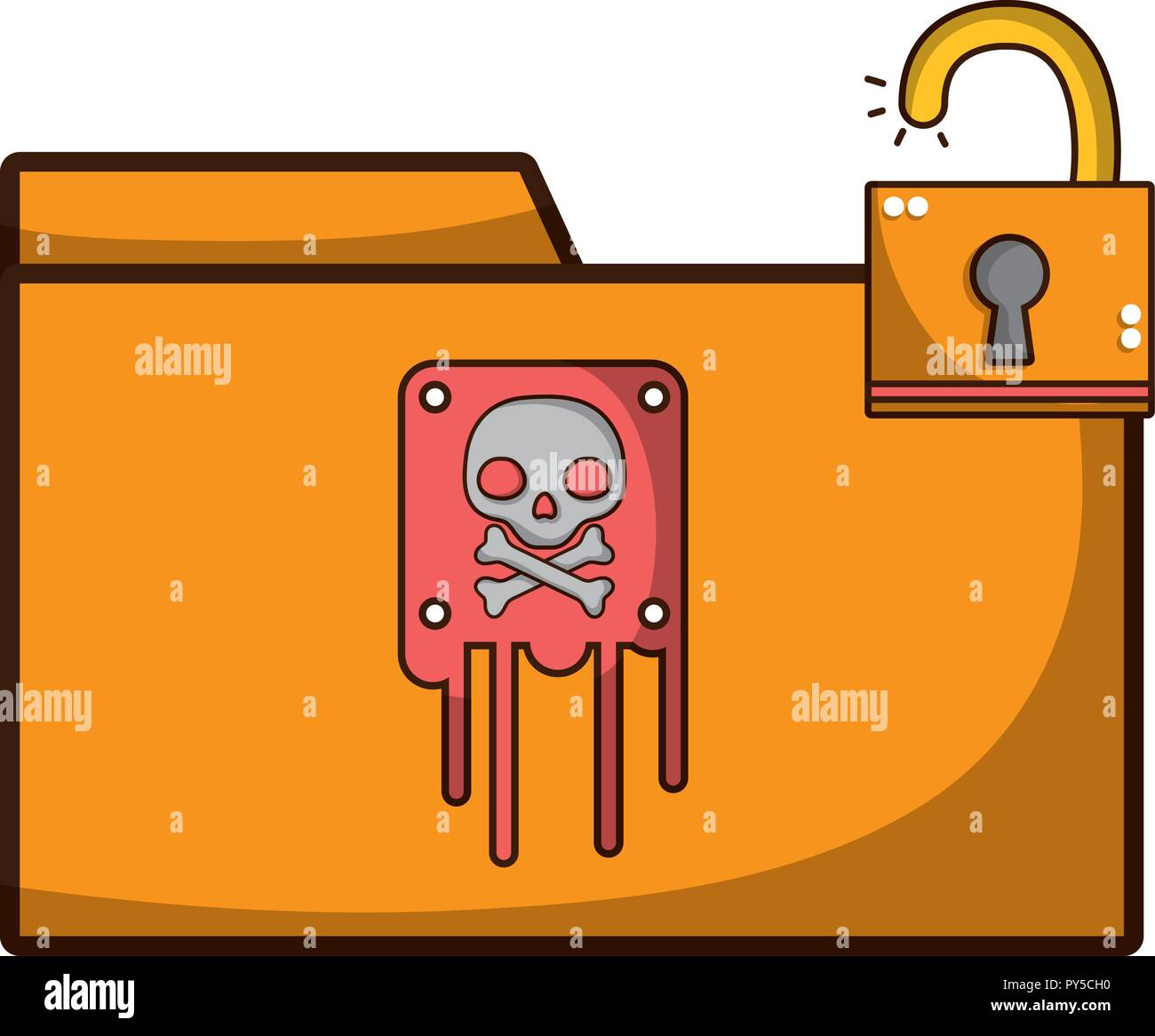 cybersecurity threat cartoon Stock Vector Image & Art - Alamy