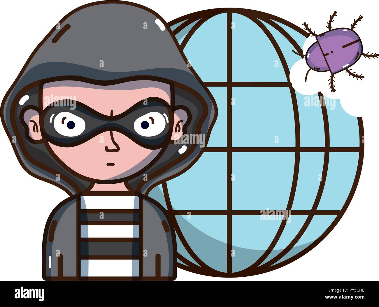 cybersecurity threat cartoon Stock Vector Image & Art - Alamy