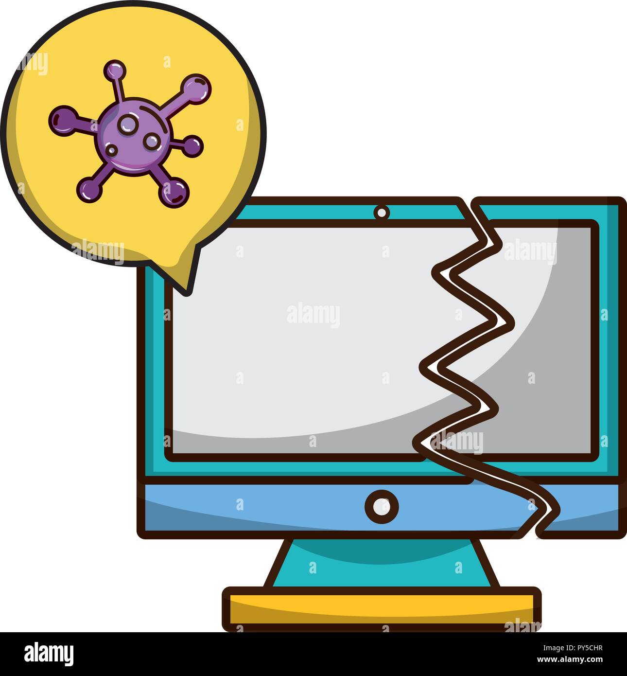 cybersecurity threat cartoon Stock Vector Image & Art - Alamy