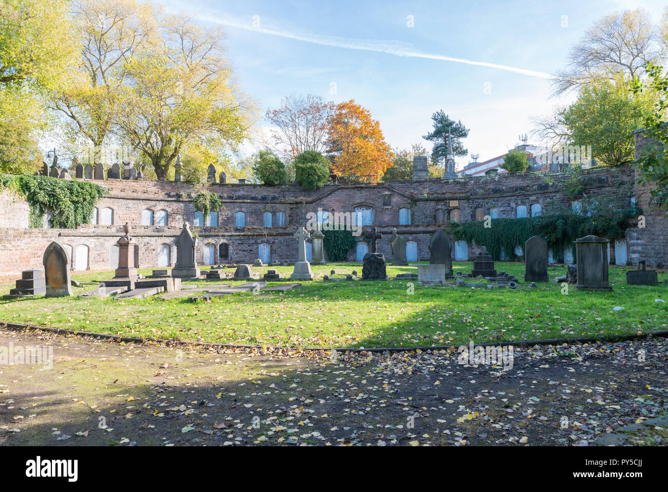 Two tiers of catacombs now sealed with lead at Brookfields or Warstone ...