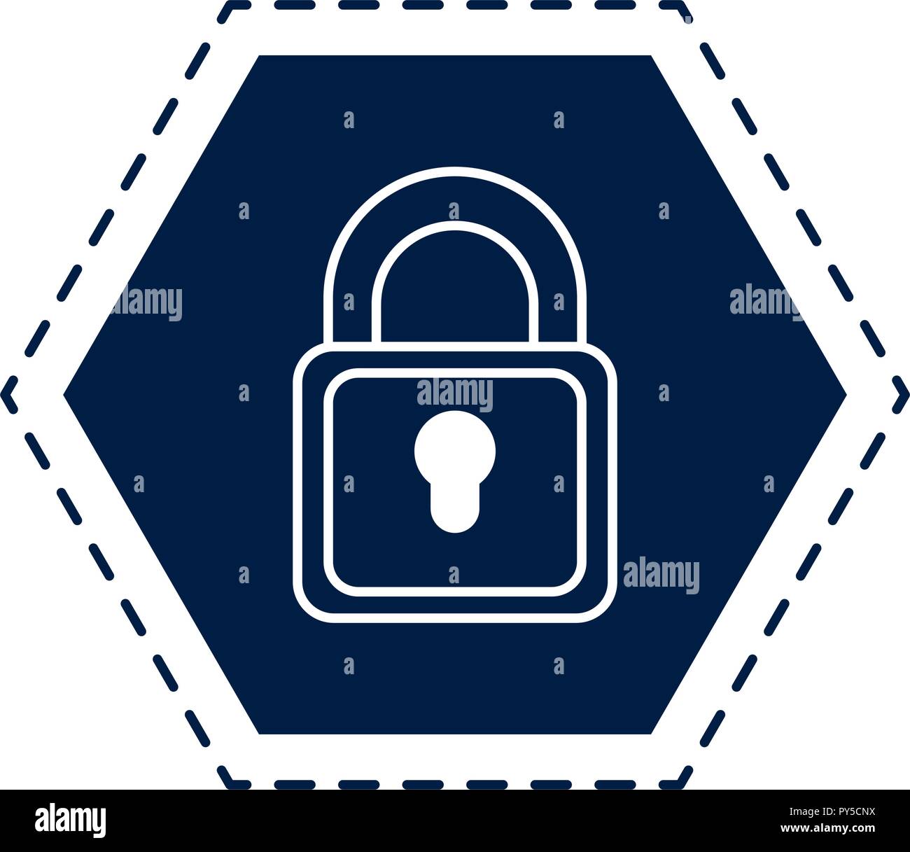 Padlock security symbol Stock Vector Image & Art - Alamy