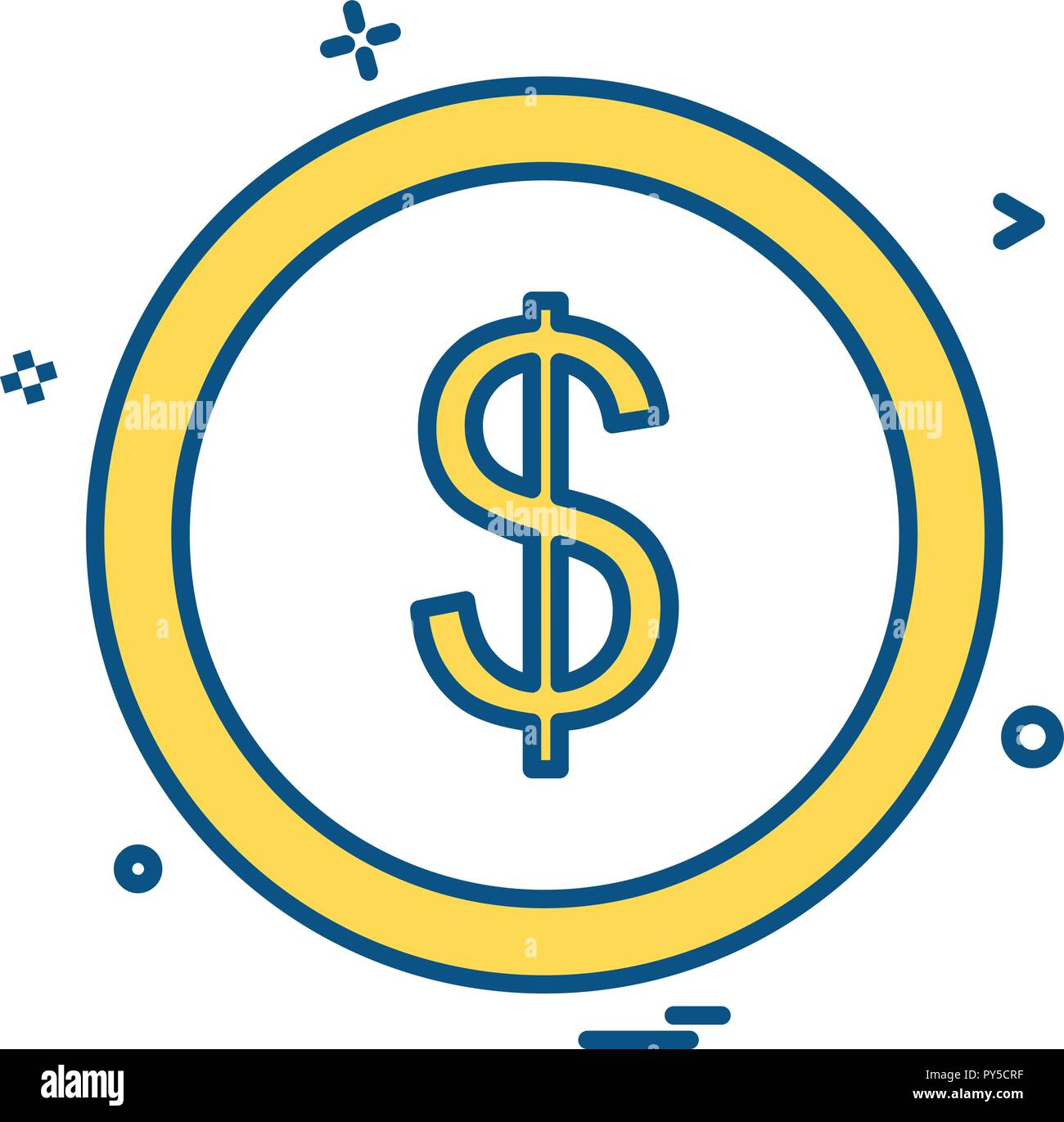 Coin icon design vector Stock Vector Image & Art - Alamy