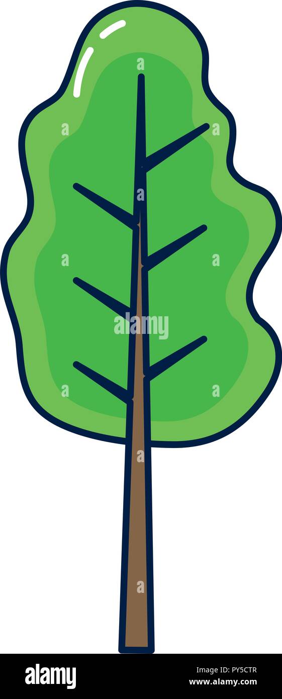 Tree nature cartoon Stock Vector Image & Art - Alamy