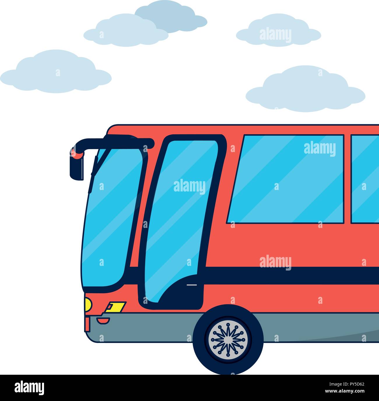 Public bus vehicle Stock Vector Image & Art - Alamy