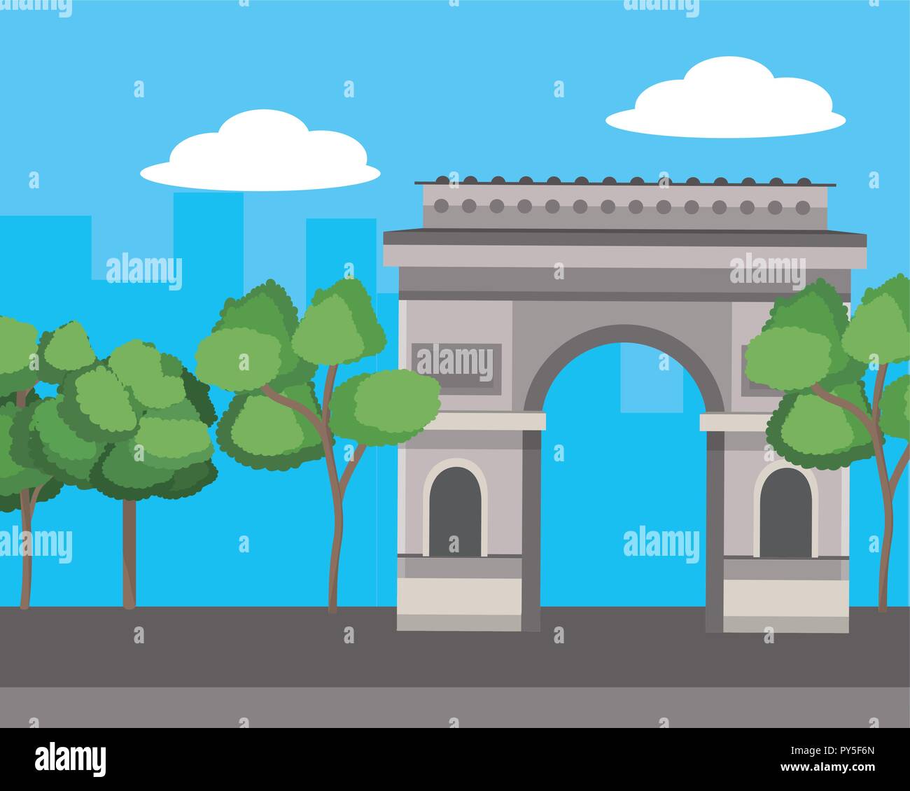 Sunny arch Stock Vector Images - Alamy