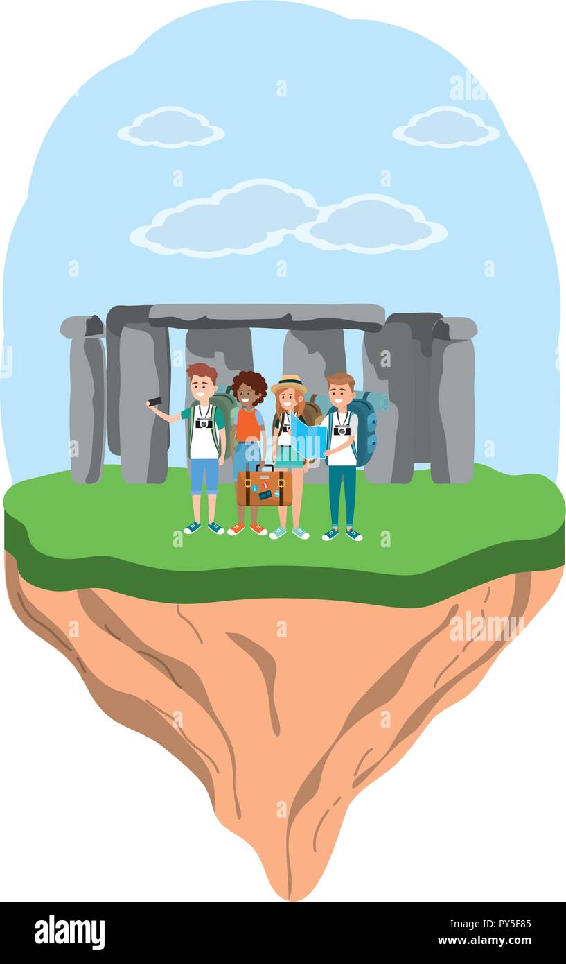 Young adult caucasian friends Stock Vector Images - Alamy