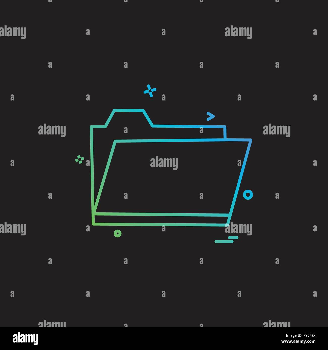 Folder icon design vector Stock Vector Image & Art - Alamy