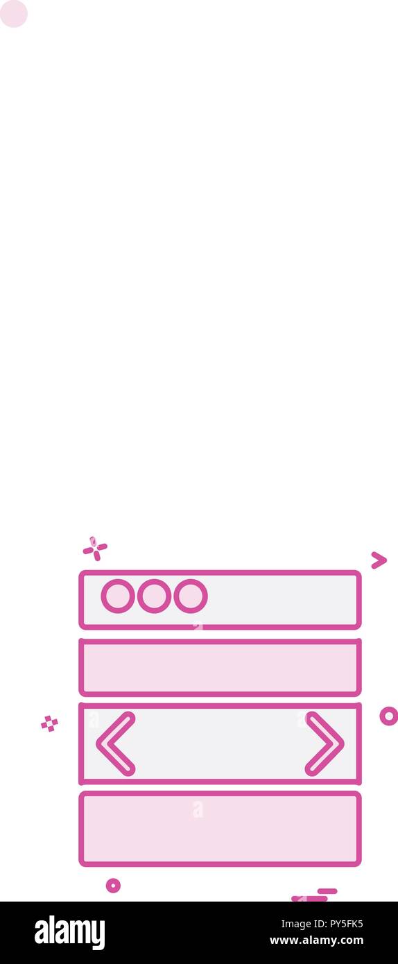 Web layouts icon design vector Stock Vector Image & Art - Alamy