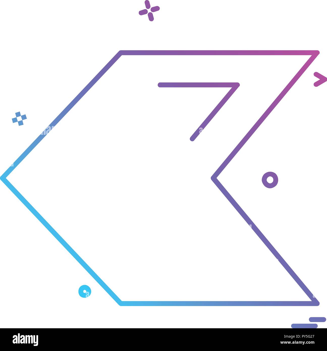 Left icon design vector Stock Vector Image & Art - Alamy