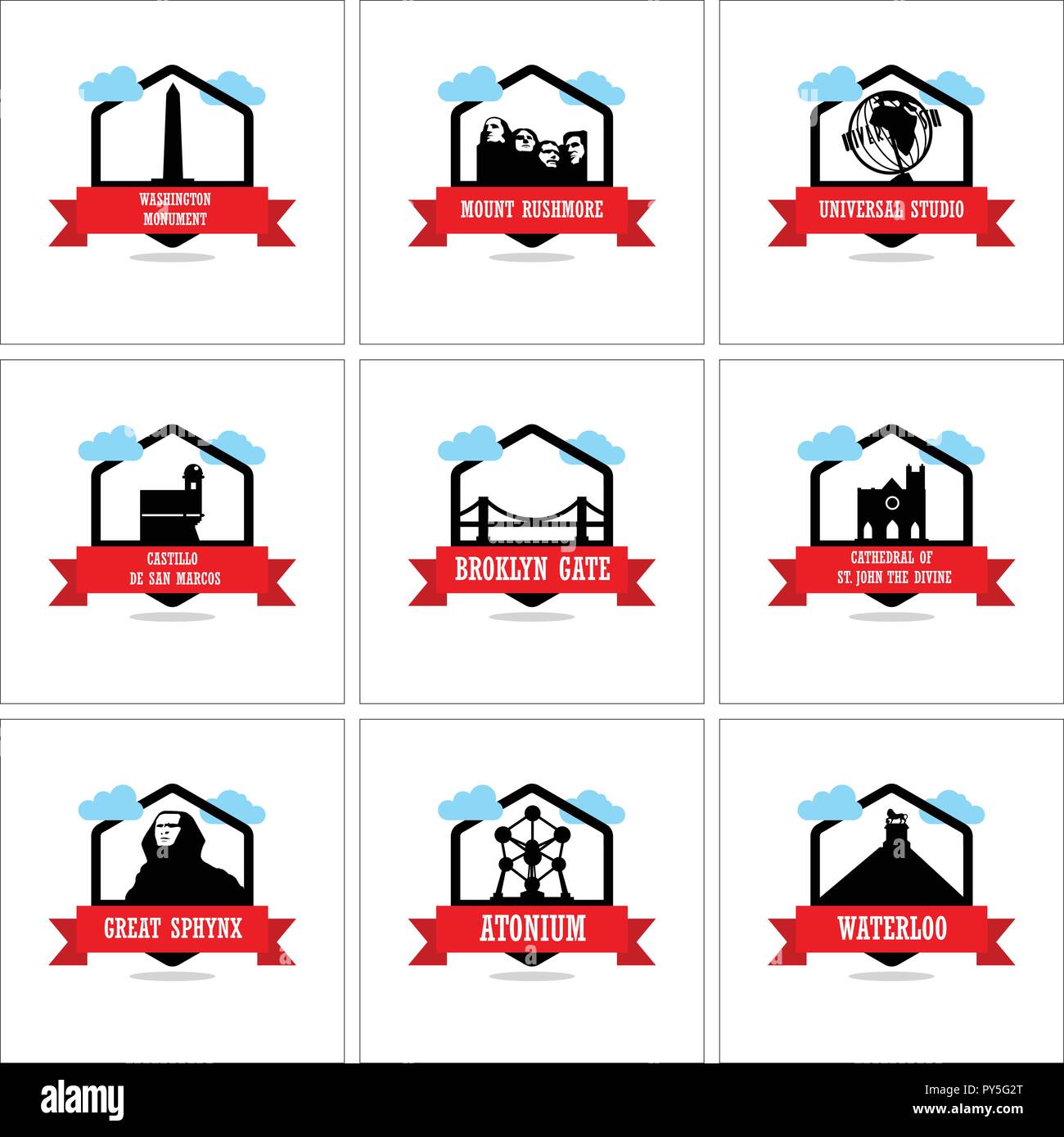 Worlds most famous Stock Vector Images - Alamy