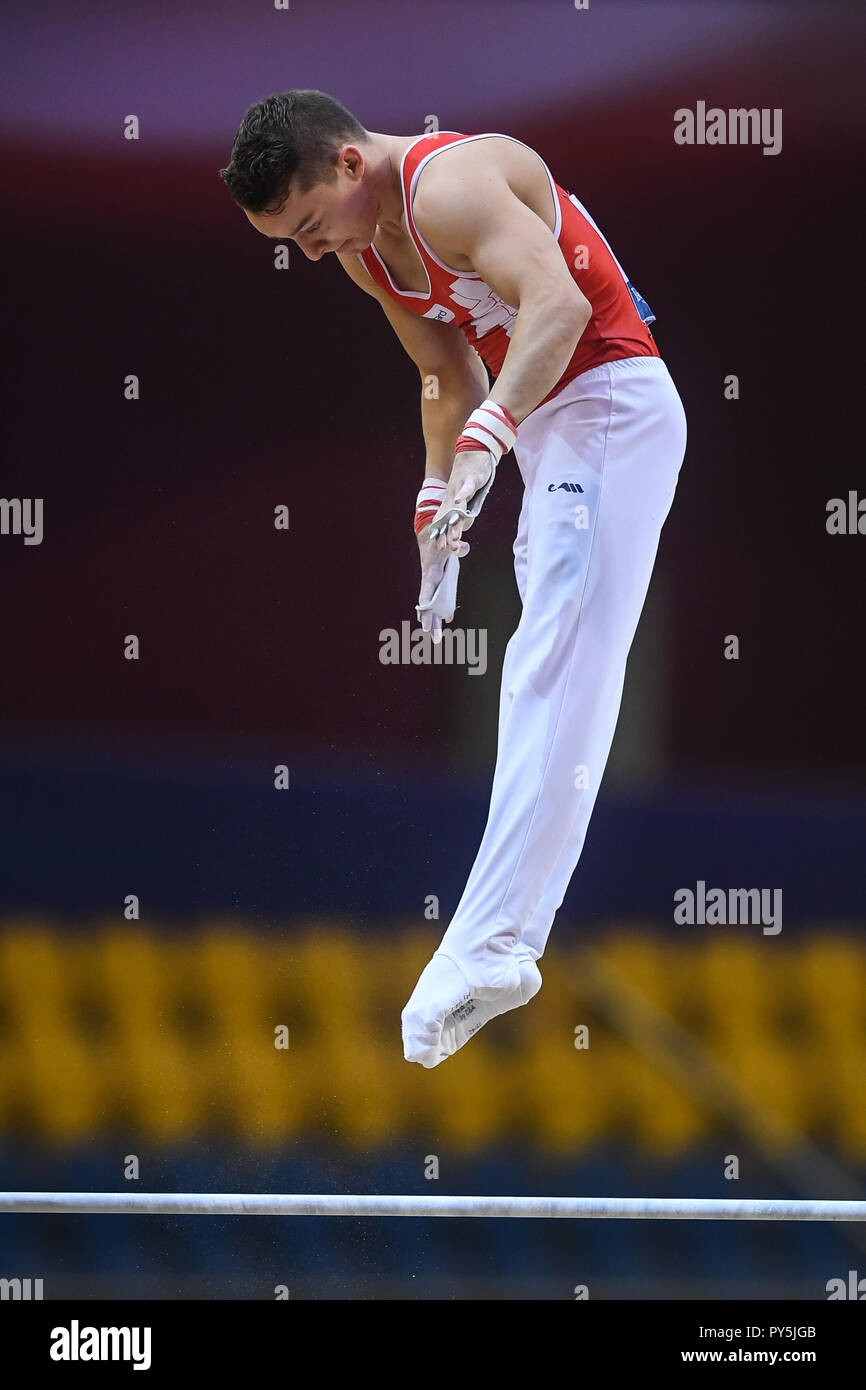 Doha, Qatar. 25th Oct, 2018. CHRISTIAN BAUMANN from the Switzerland ...