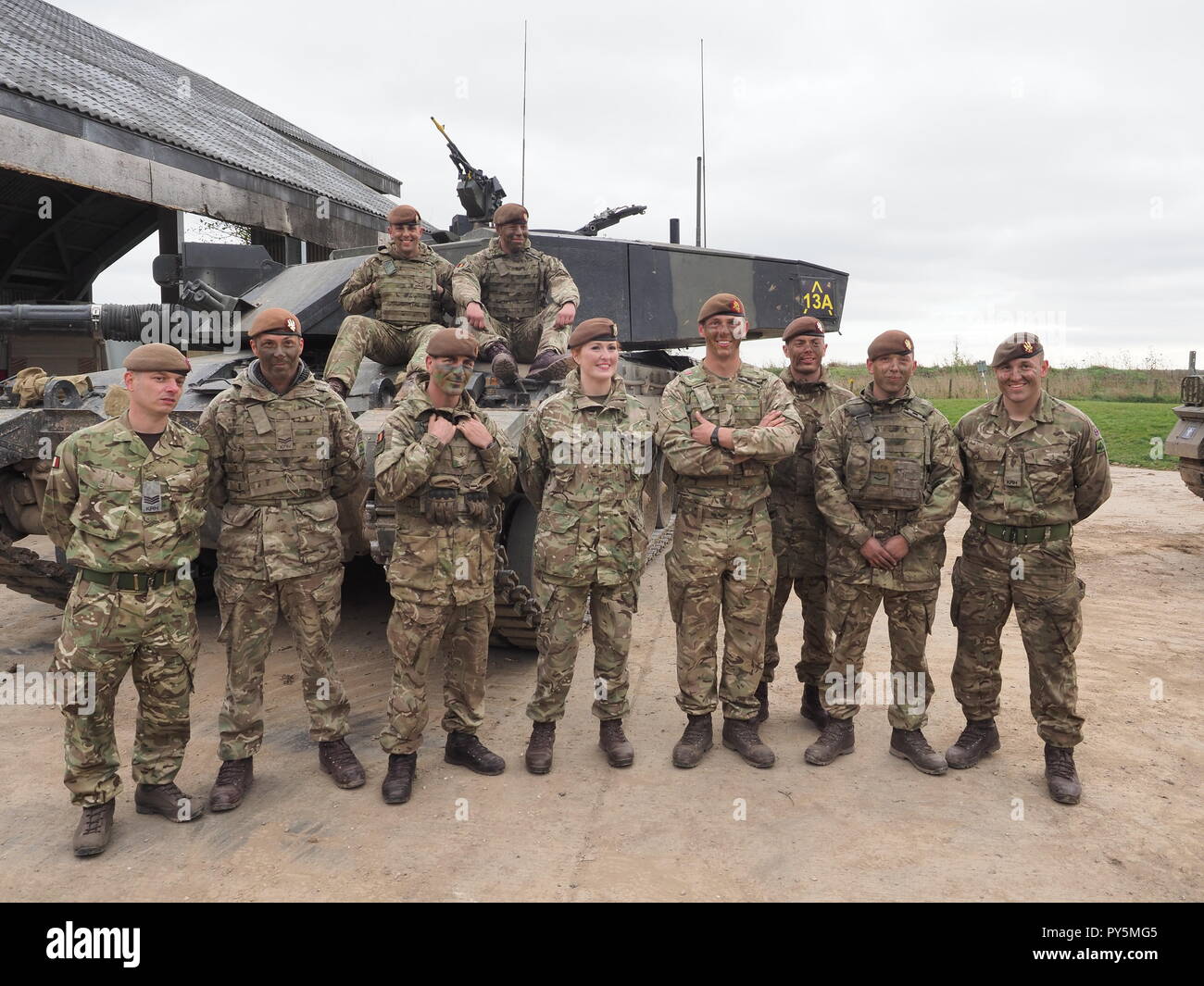 Salisbury Plain, Wiltshire, UK. 25th Oct 2018. The new face of the ...