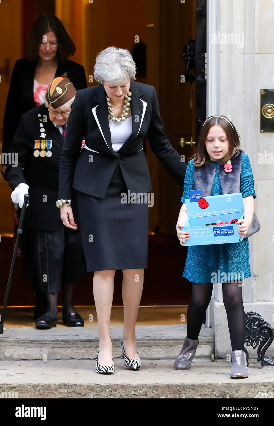 Poppy Outside 10 Downing Street High Resolution Stock Photography and ...
