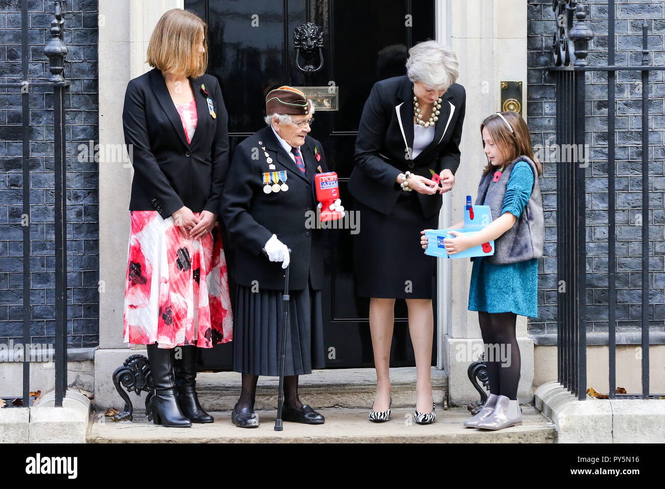 Downing Street, London, UK 25 Oct 2108 - Prime Minister Theresa May ...