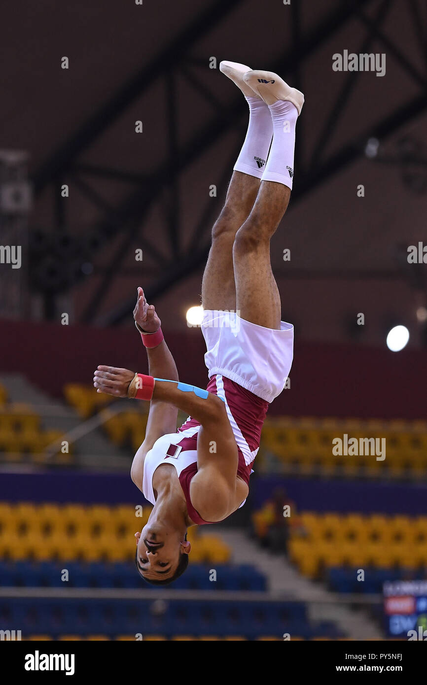 Doha, Qatar. 25th Oct, 2018. Ahmed Aldyani (QAT) at the ground. GES ...