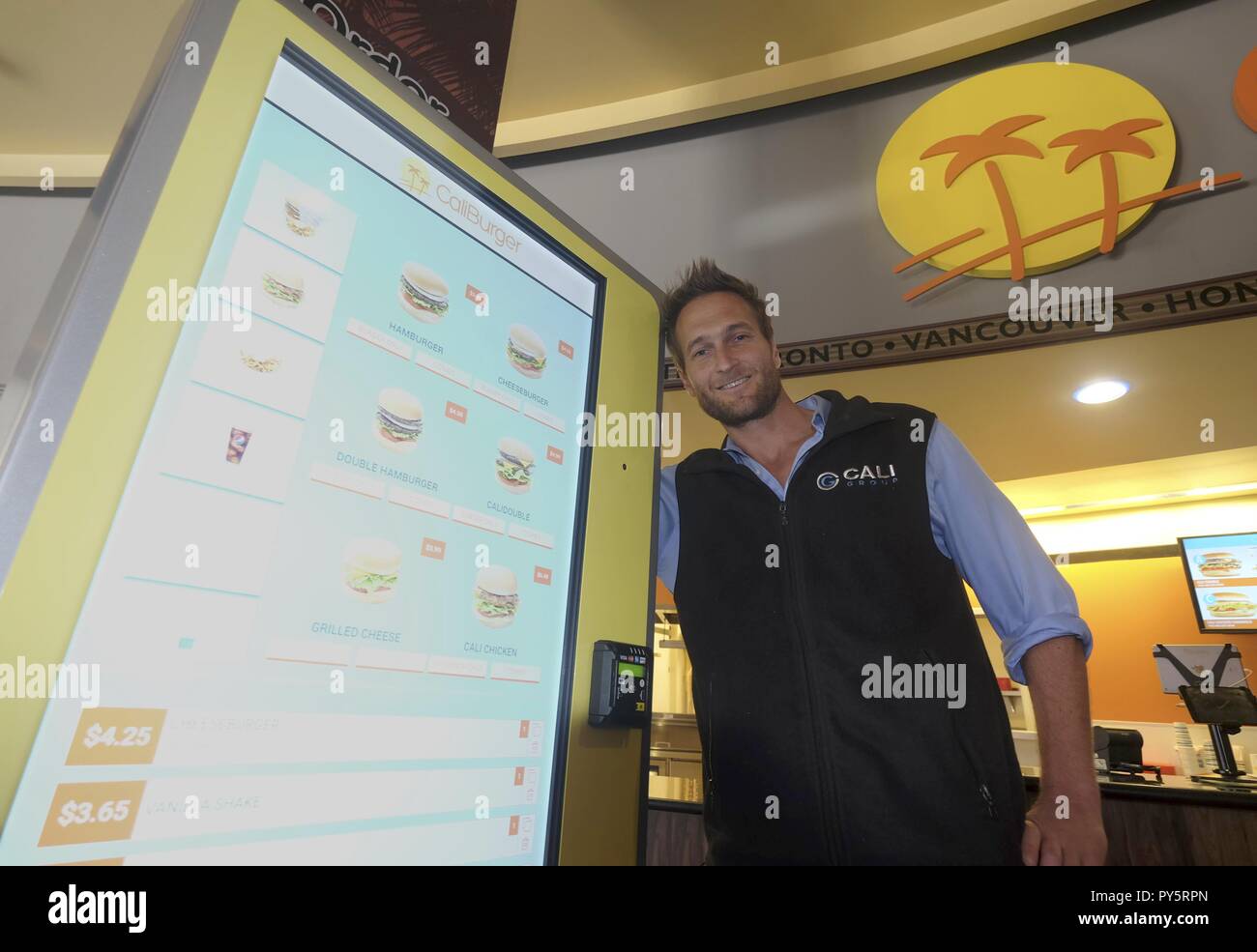 Los Angeles, California, USA. 4th Jan, 2018. John Miller, CaliBurger ...