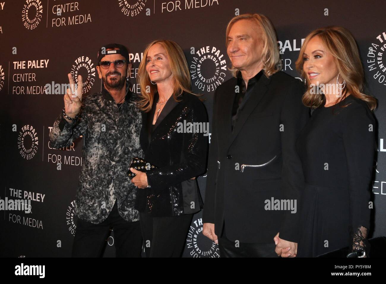 Sir ringo starr barbara bach joe walsh marjorie bach hi-res stock ...