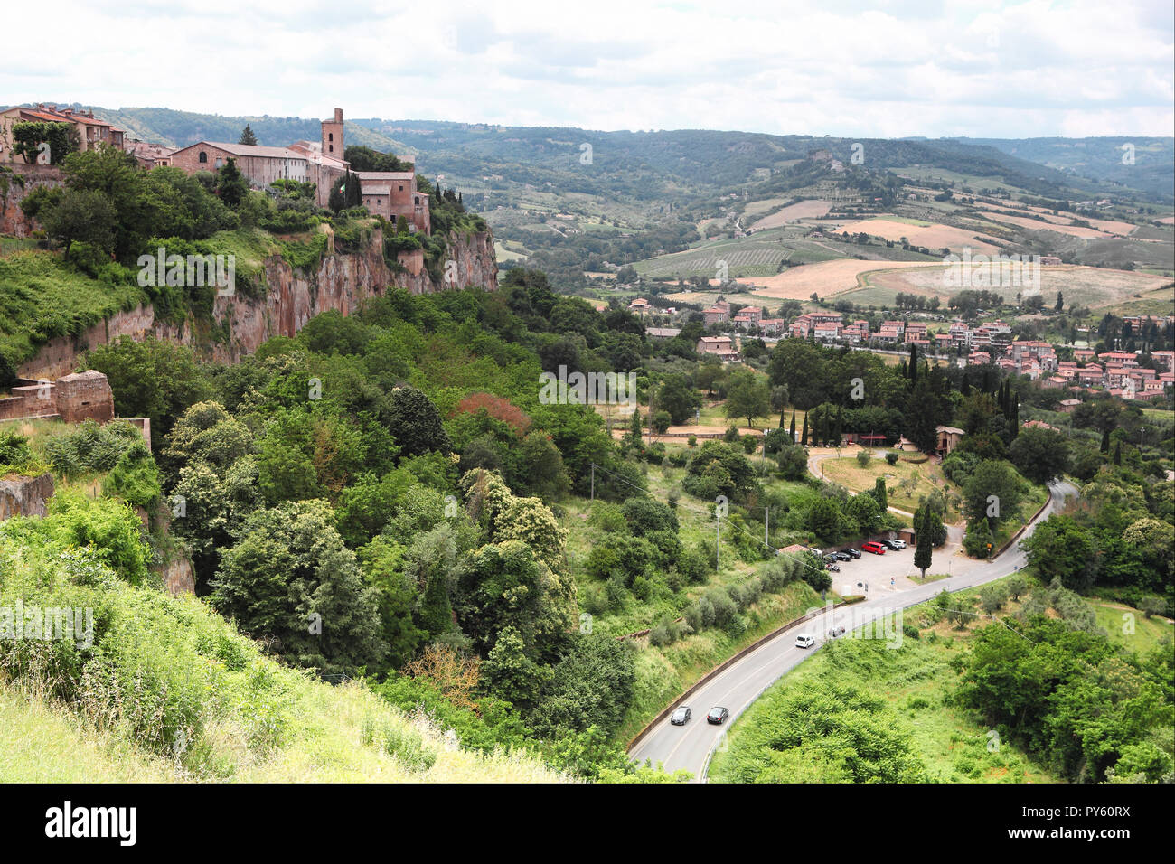 Orvieto, Italien. 05th June, 2018. View of the fortress of Orvieto ...