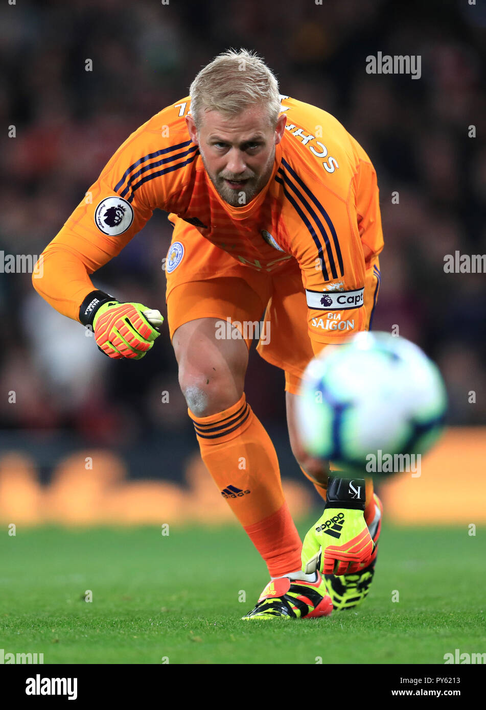 Leicester City goalkeeper Kasper Schmeichel Stock Photo - Alamy