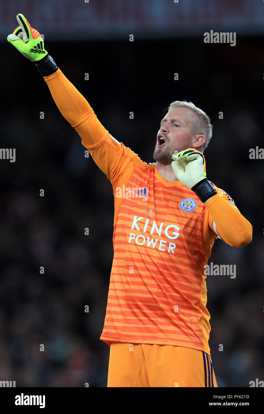 Leicester City goalkeeper Kasper Schmeichel Stock Photo - Alamy