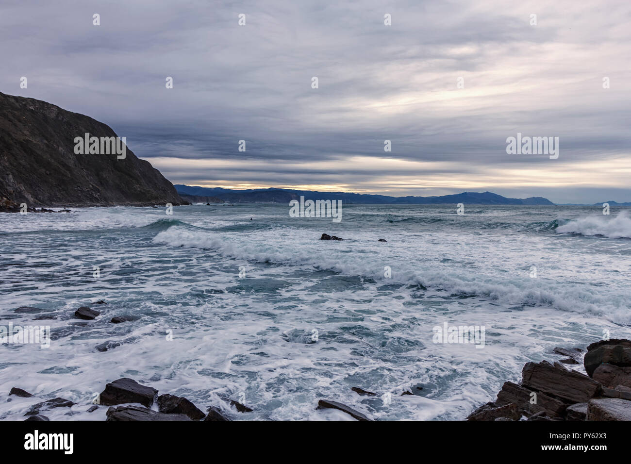 Barrika beach sunset hi-res stock photography and images - Alamy
