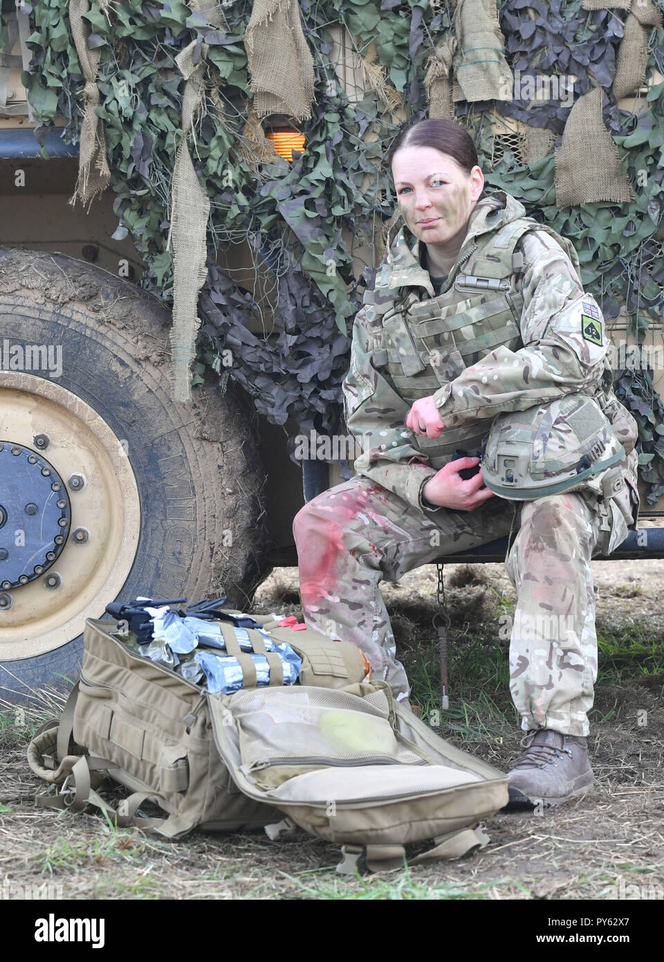 Royal Army Medical Core medic Corporal Vicky Helsby, 29, from Runcorn ...