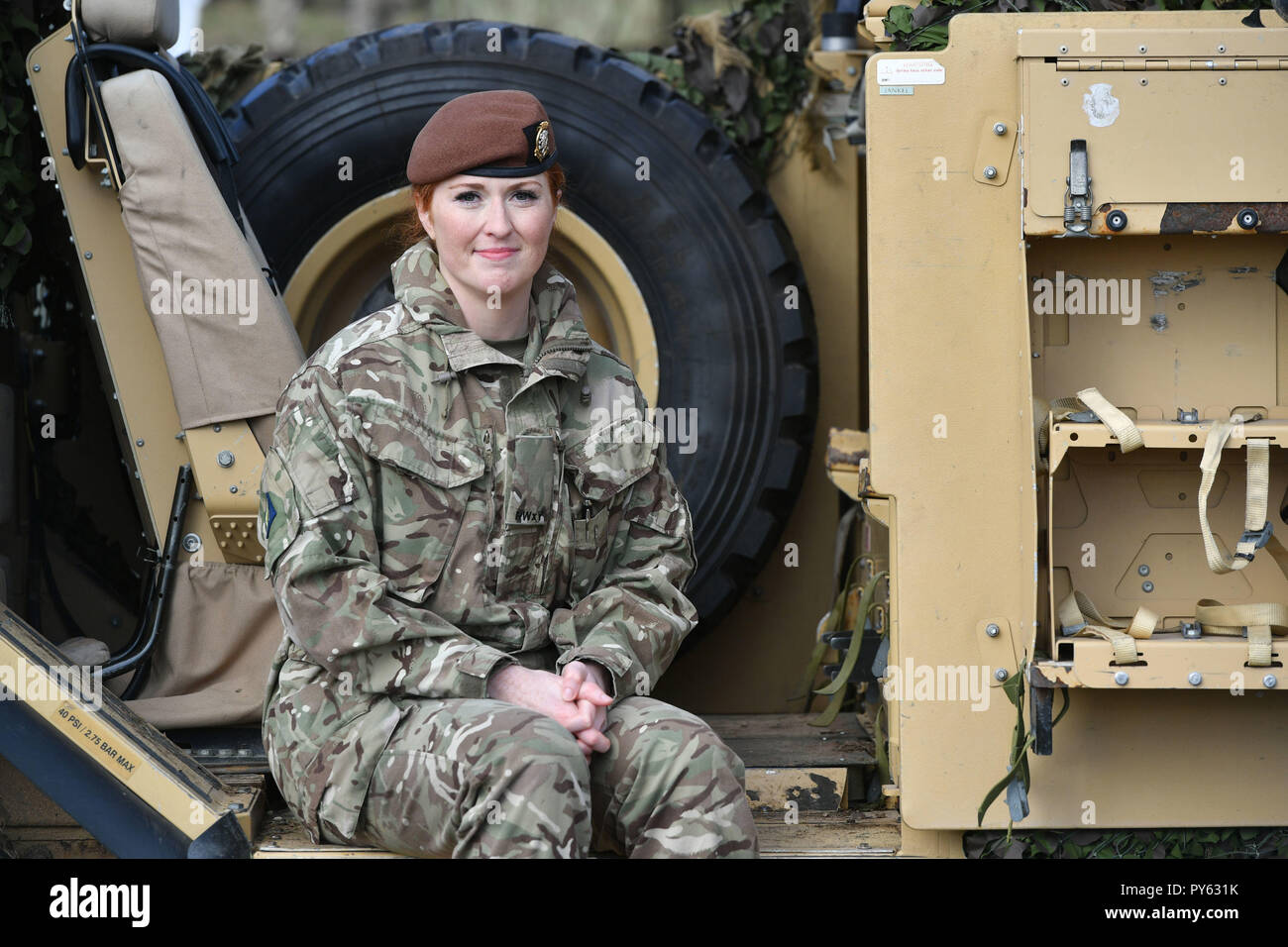 Royal wessex yeomanry tank gunner reservist lance corporal cat dixon hi ...