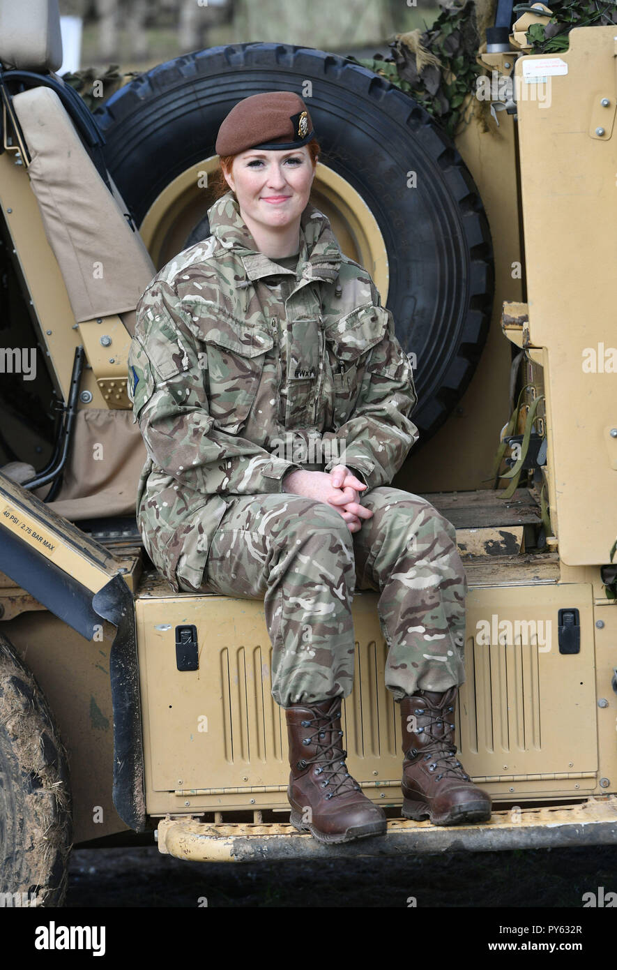 Royal Wessex Yeomanry Tank Gunner reservist Lance Corporal Cat Dixon ...
