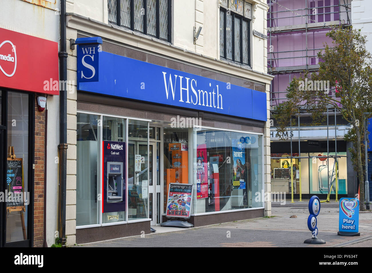Worthing West Sussex Views & retail shops - WH Smiths store Photograph ...