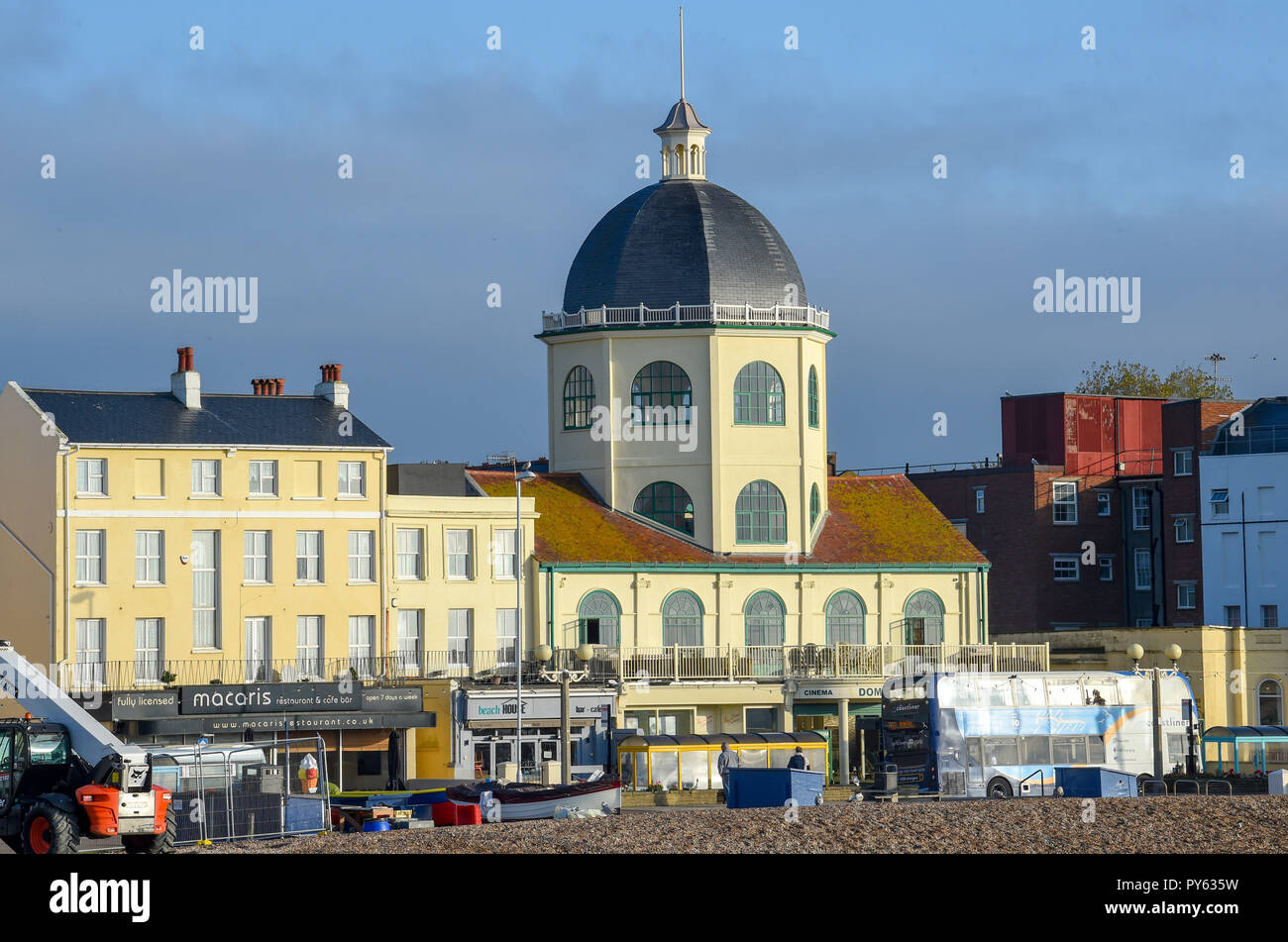 Worthing West Sussex Views & retail shops - The Dome cinema on seafront ...