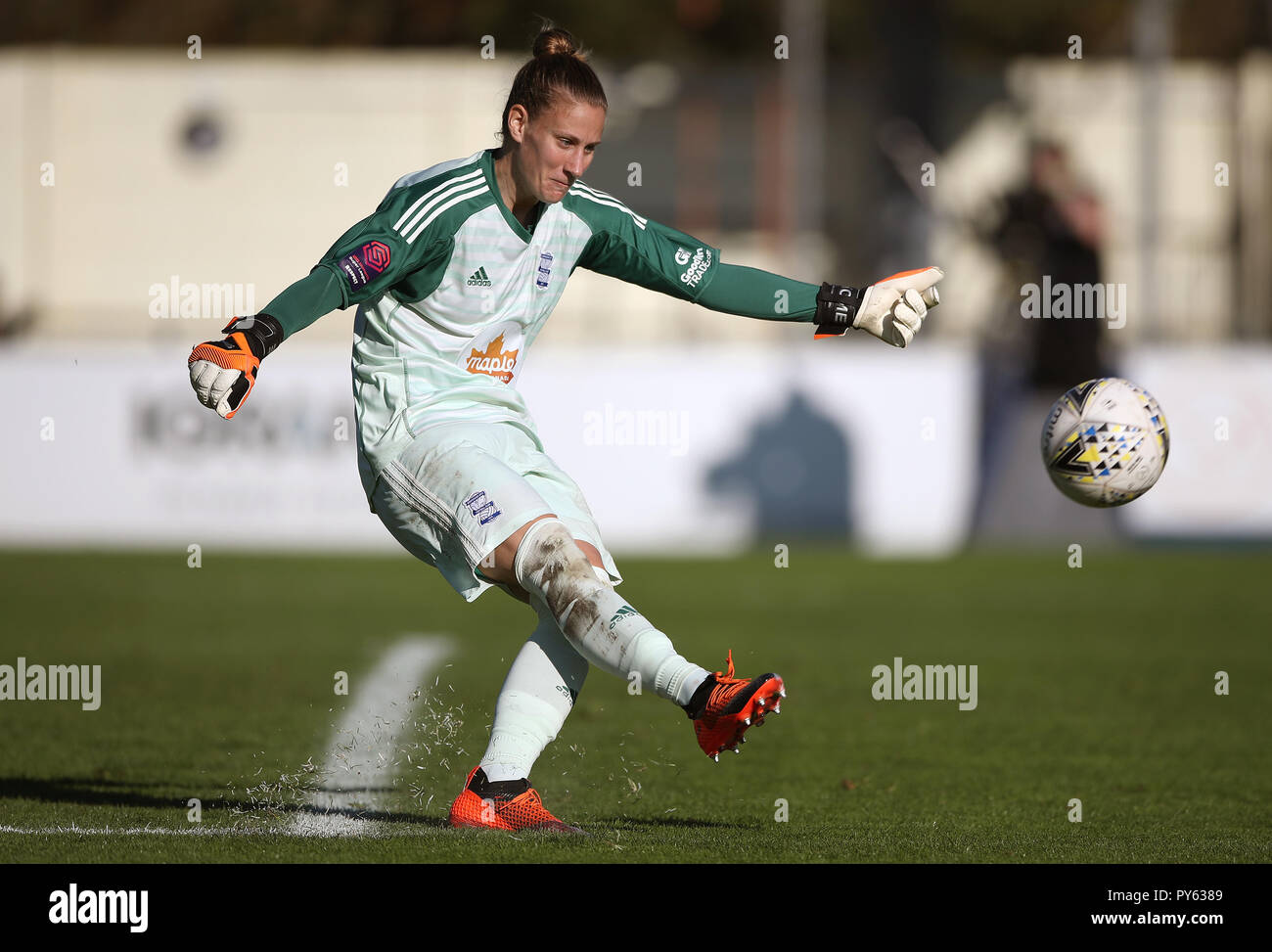 Birmingham City goalkeeper Ann-Katrin Berger during the Women's Super ...