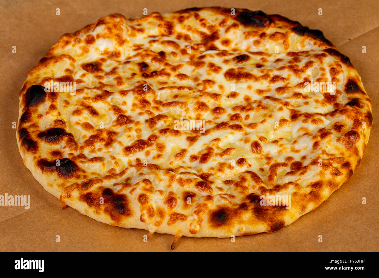 Georgian cuisine Hachapuri with cheese Stock Photo - Alamy