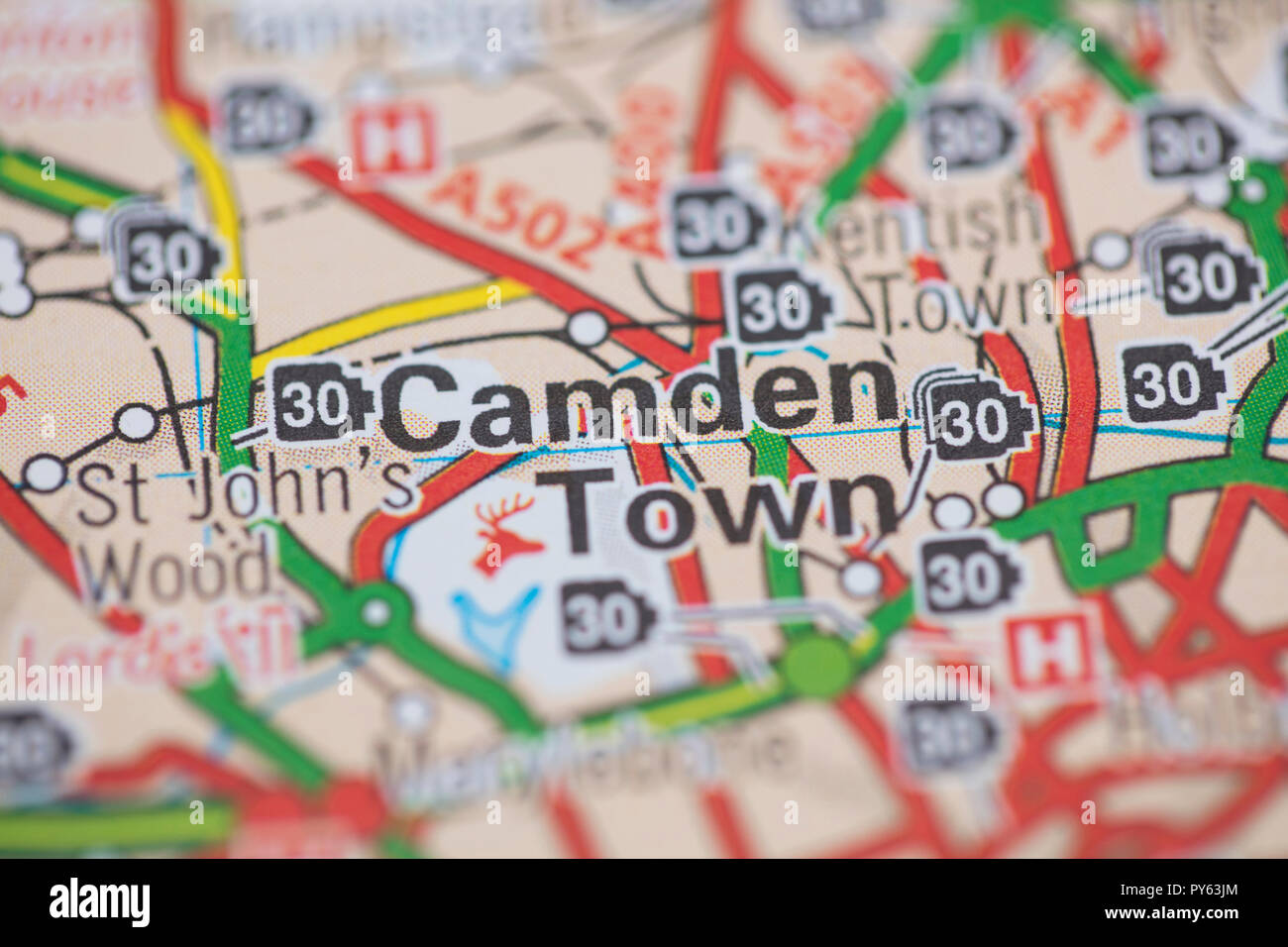 Camden map hi-res stock photography and images - Alamy