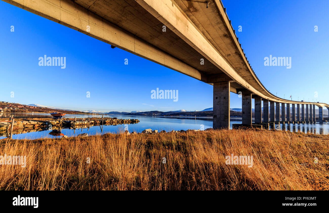 Tromso cantilever bridge hi-res stock photography and images - Alamy