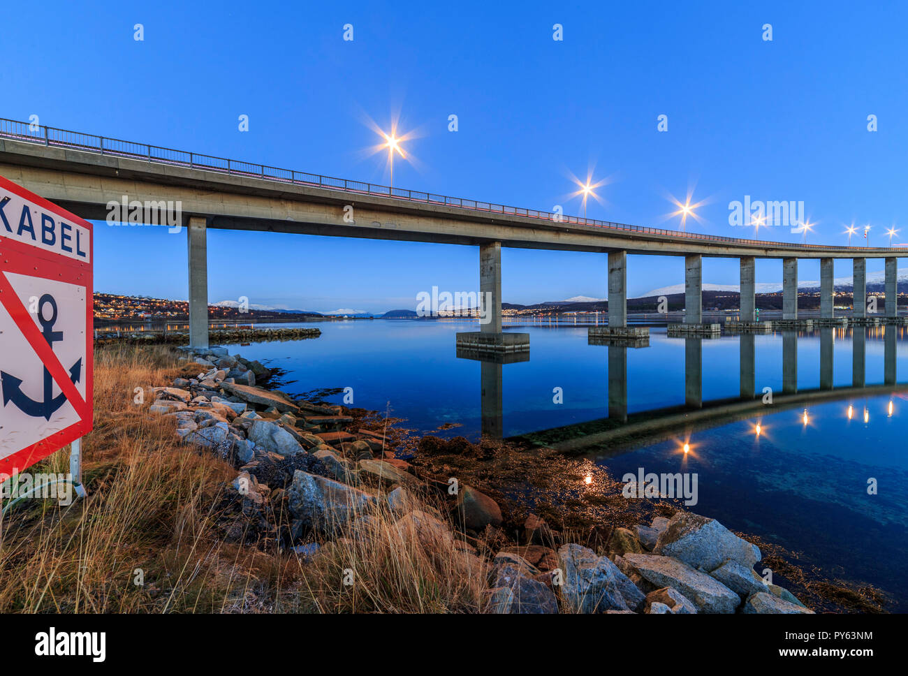 Tromso cantilever bridge hi-res stock photography and images - Alamy