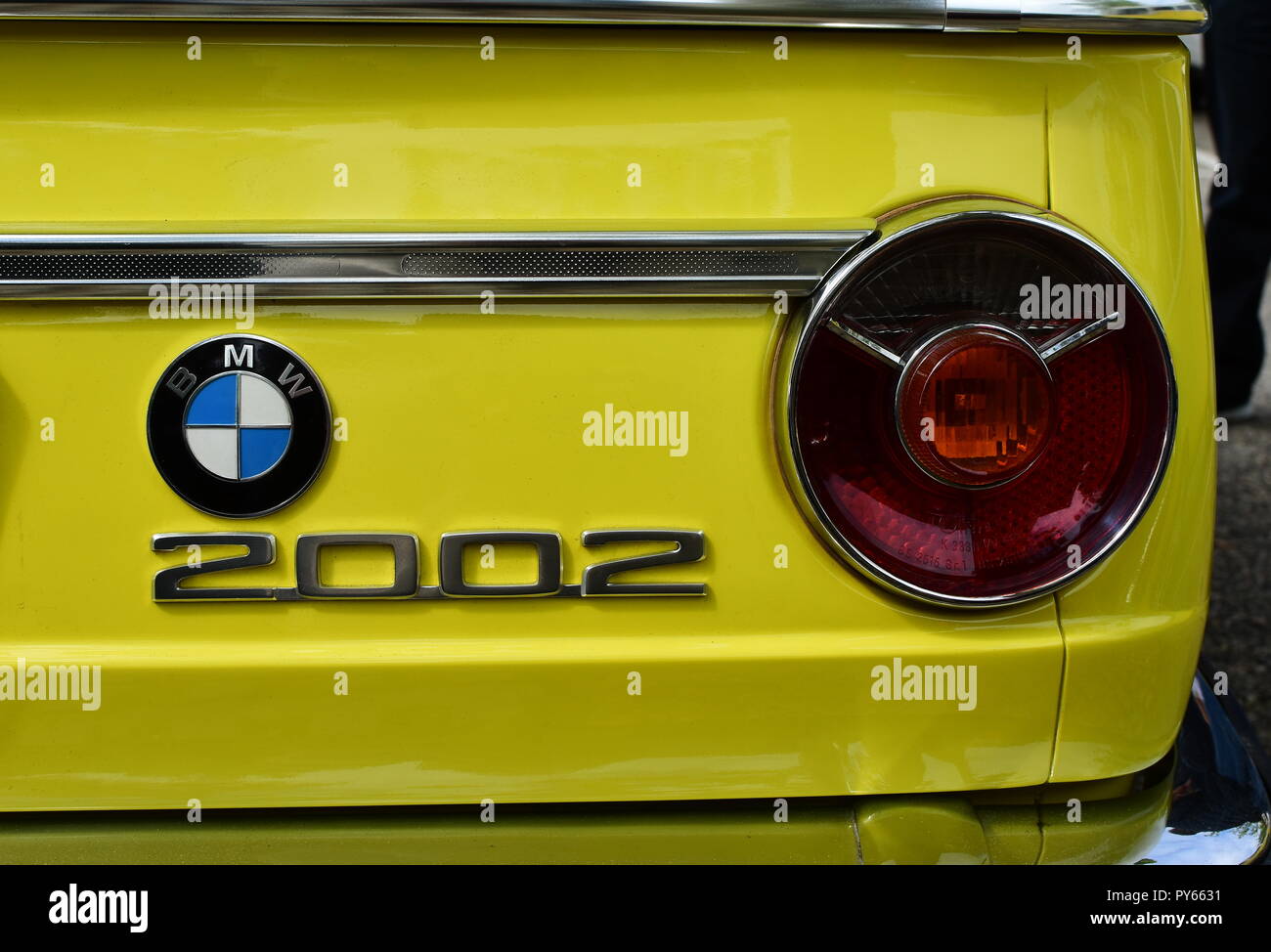 BMW 2002 badge and nameplate Stock Photo - Alamy