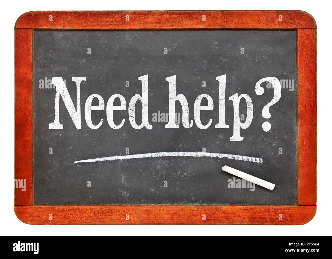 Blackboard need help text hi-res stock photography and images - Alamy