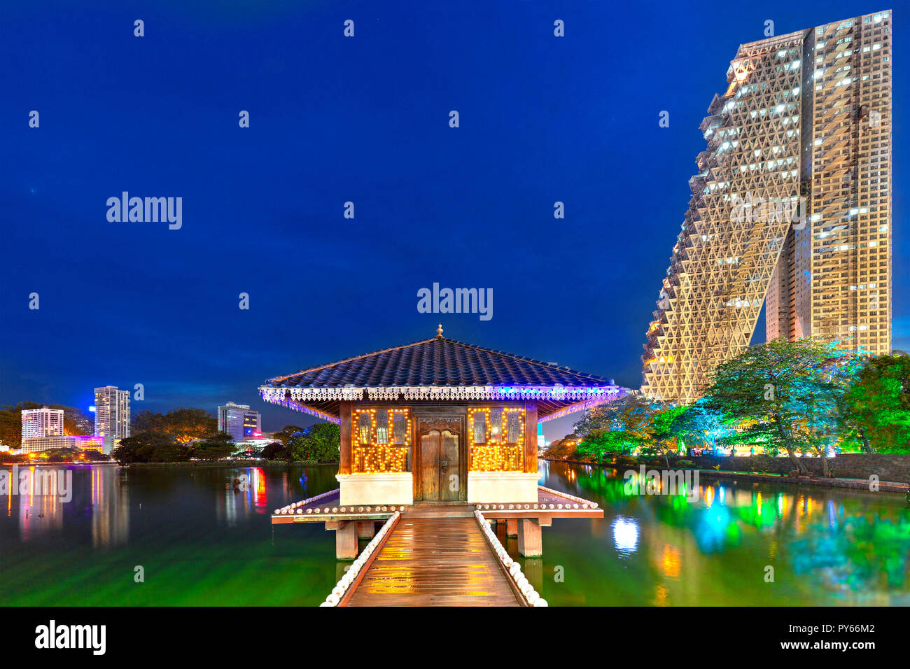 Skyline of Colombo at the twilight in Sri Lanka Stock Photo - Alamy