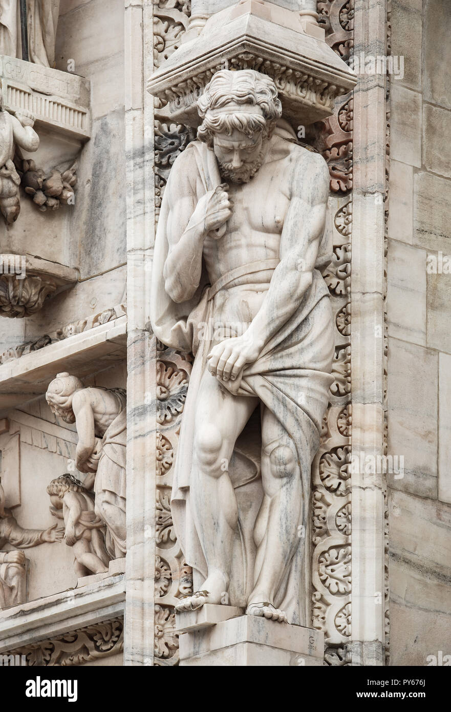 Cathedral church of Milan.Beautiful Italian temple dedicated to St Mary ...