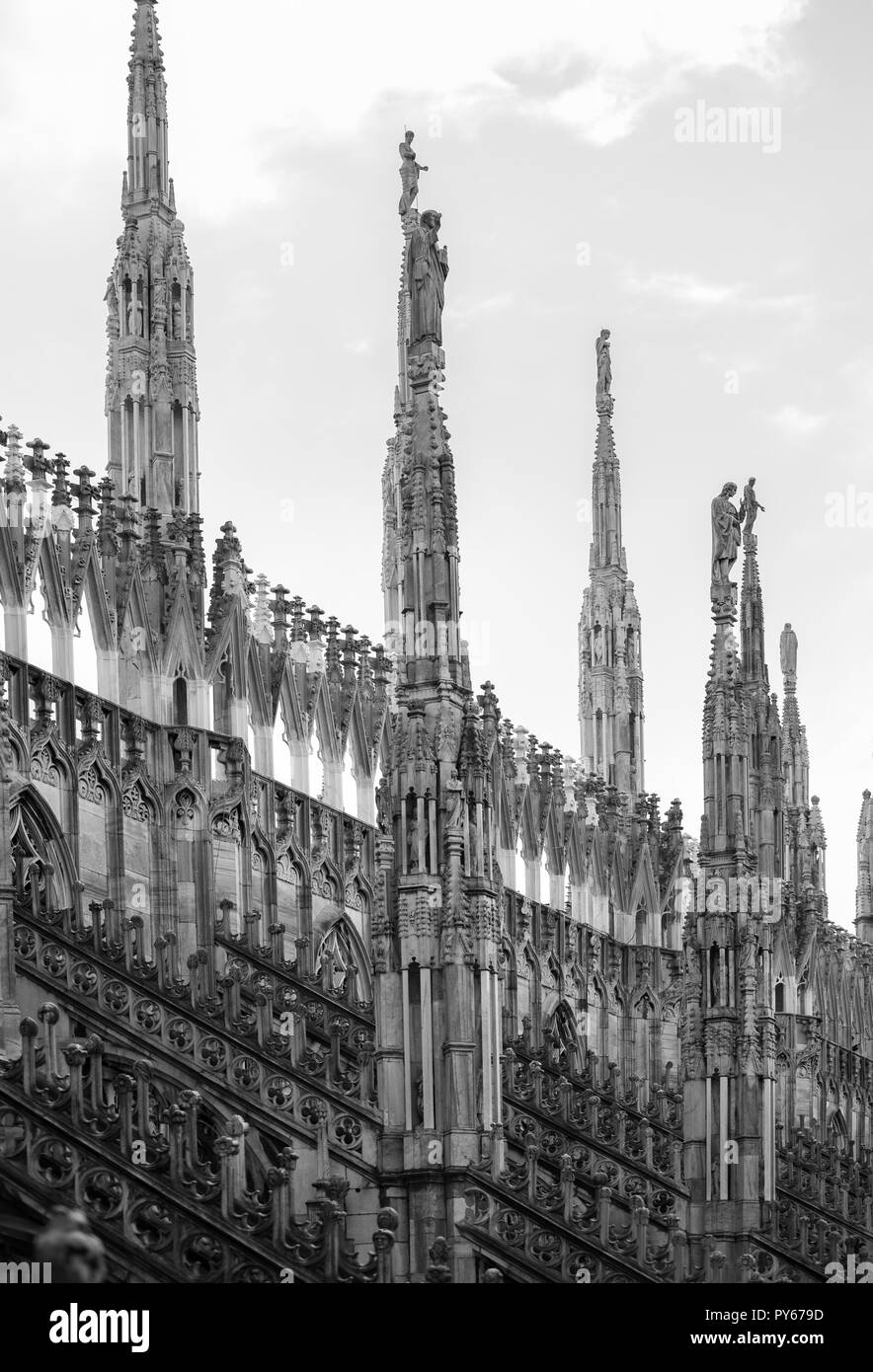 Cathedral church of Milan.Beautiful Italian temple dedicated to St Mary ...