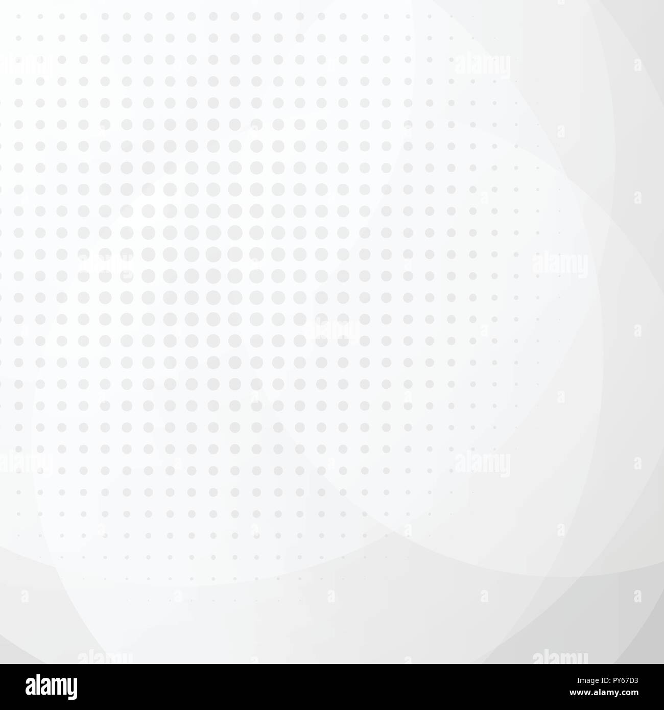 Abstract white and grey transparency circle with radial halftone modern ...