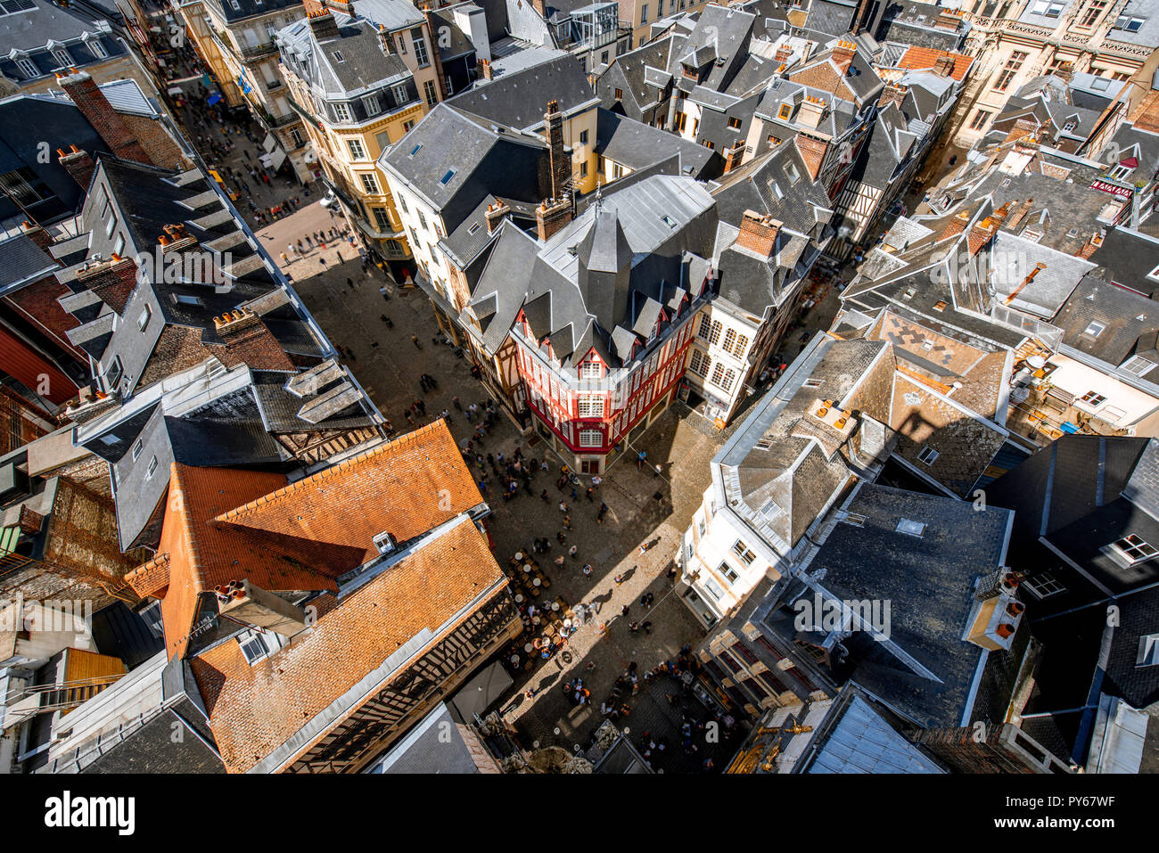 The roofs of old rouen hi-res stock photography and images - Alamy