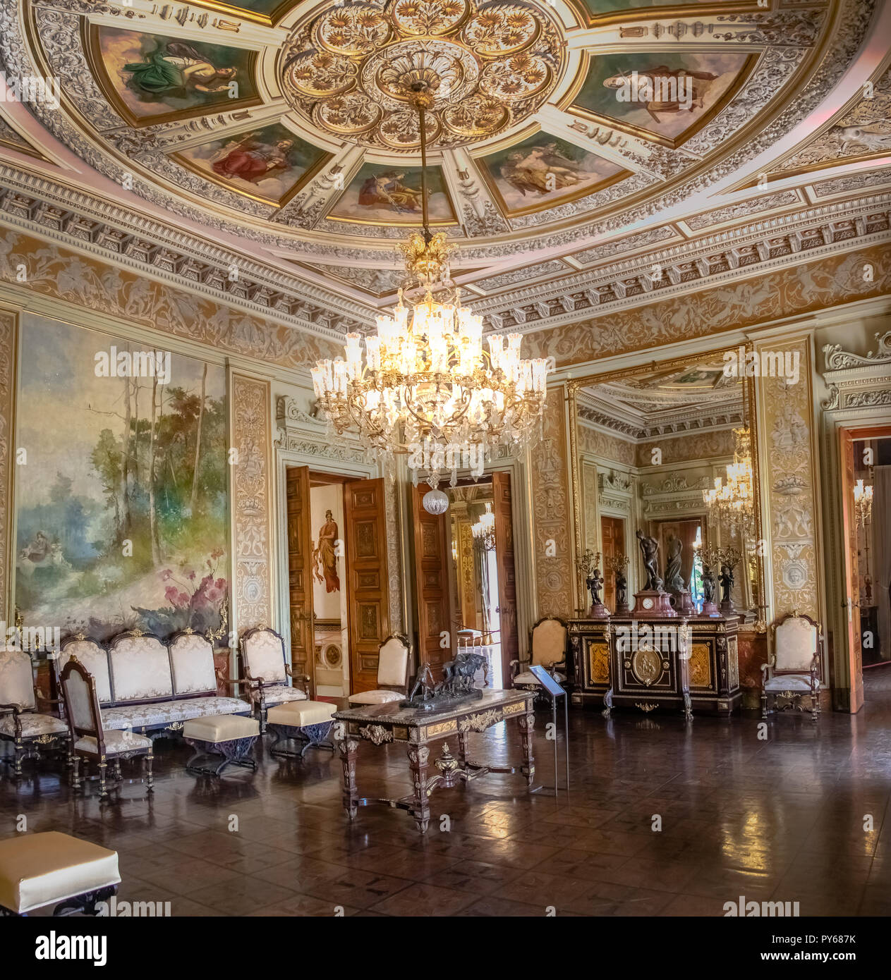 Venetian Room at Catete Palace, the former presidential palace now ...