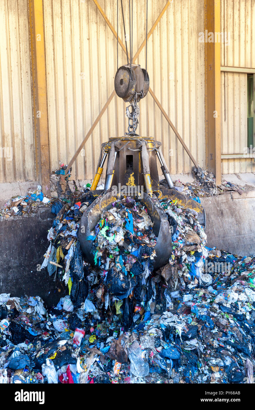 municipal mixed solid waste management Stock Photo - Alamy