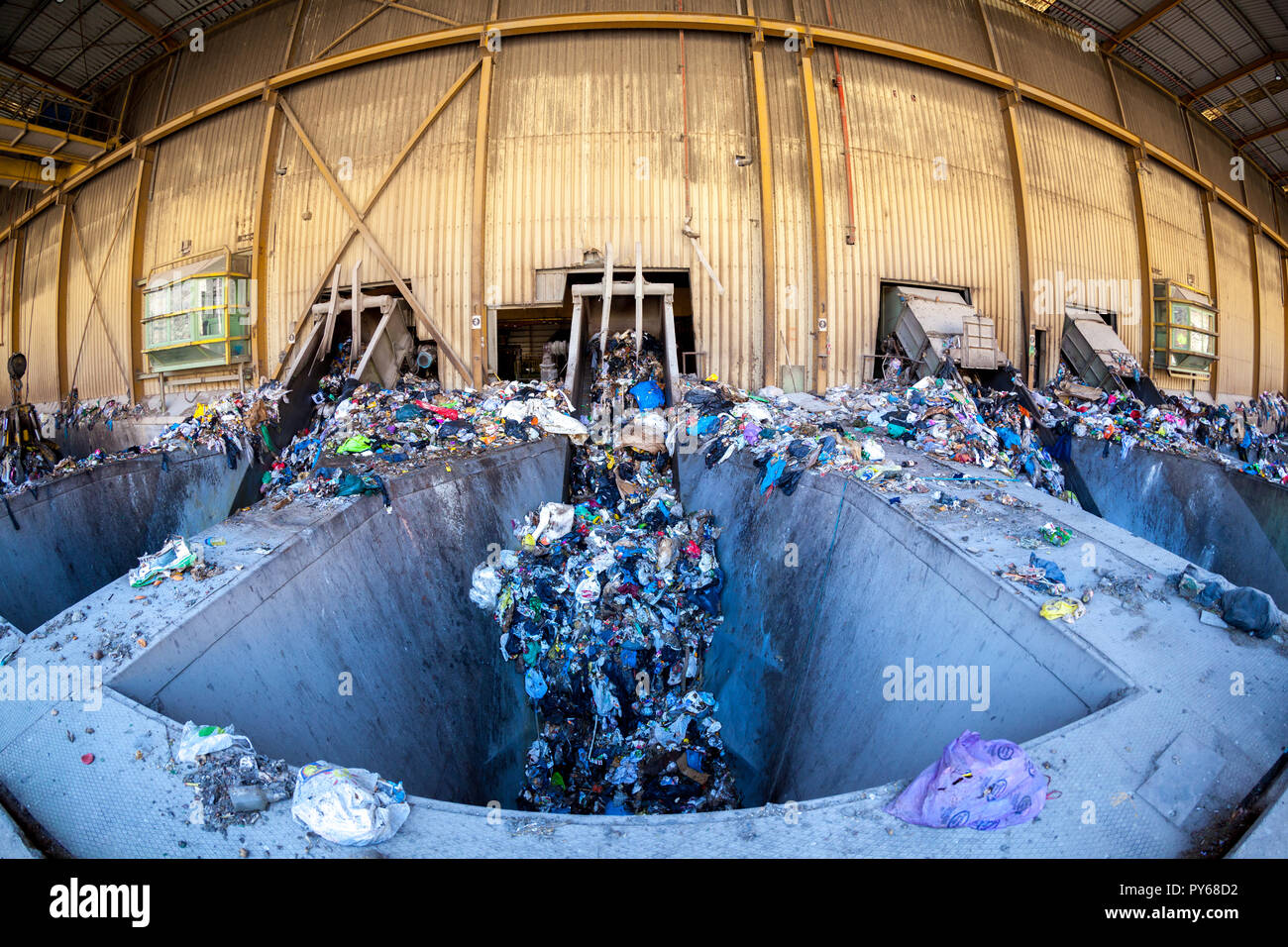 municipal mixed solid waste management Stock Photo - Alamy