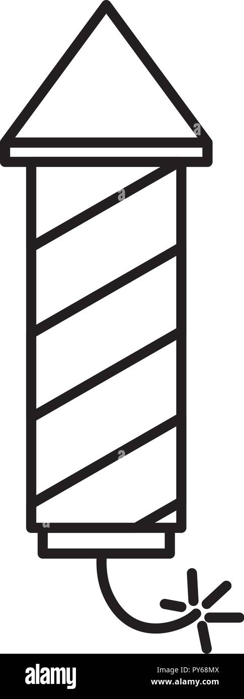 Firework rocket design Black and White Stock Photos & Images - Alamy